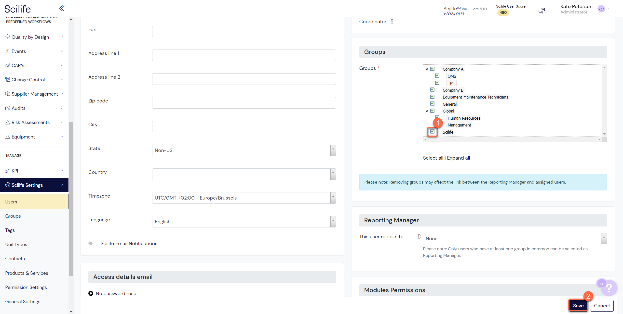 How do I Remove Users from Groups? – Scilife