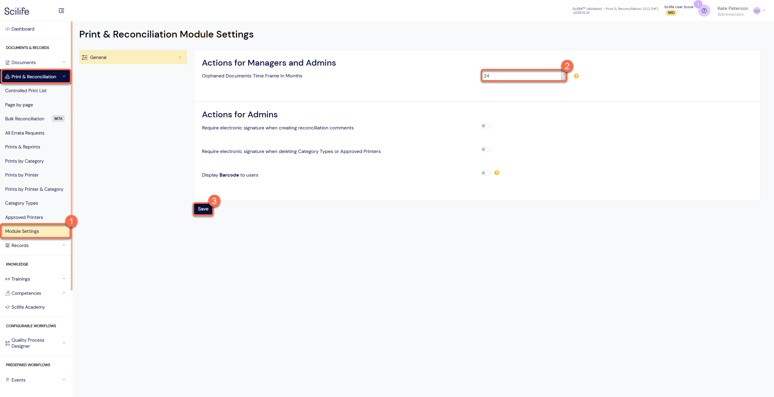 Can I define a time frame for orphaned documents? – Scilife